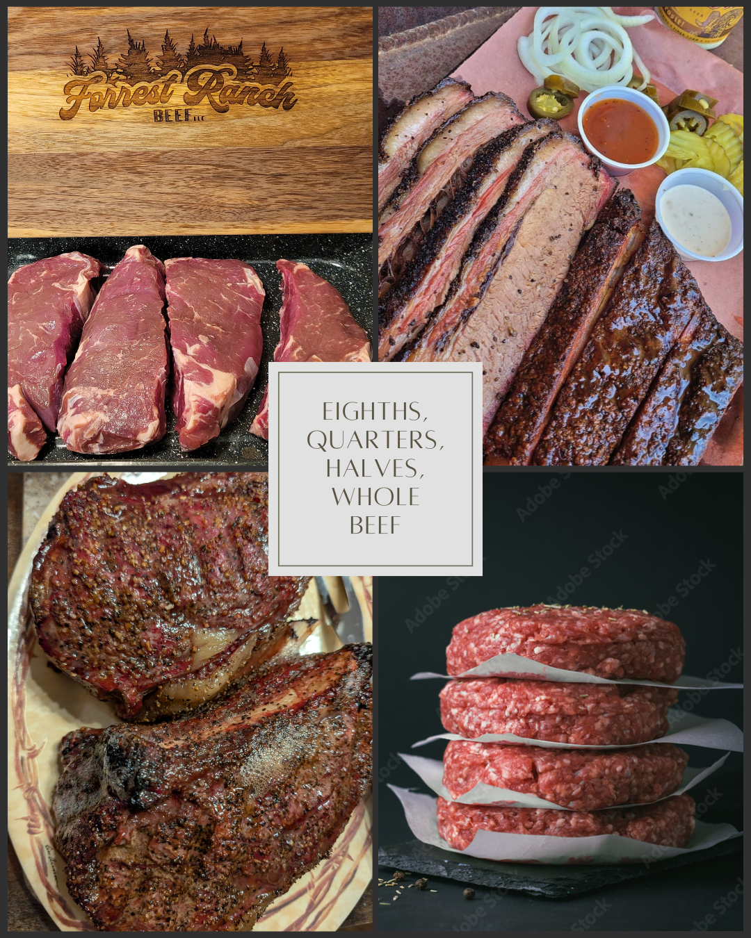 Bulk Beef (Eighth, Quarter, Half, Whole, Ground) – Forrest Ranch Beef